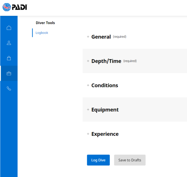 PADI Electronic Logbook Tips and Tricks! - JettyDive